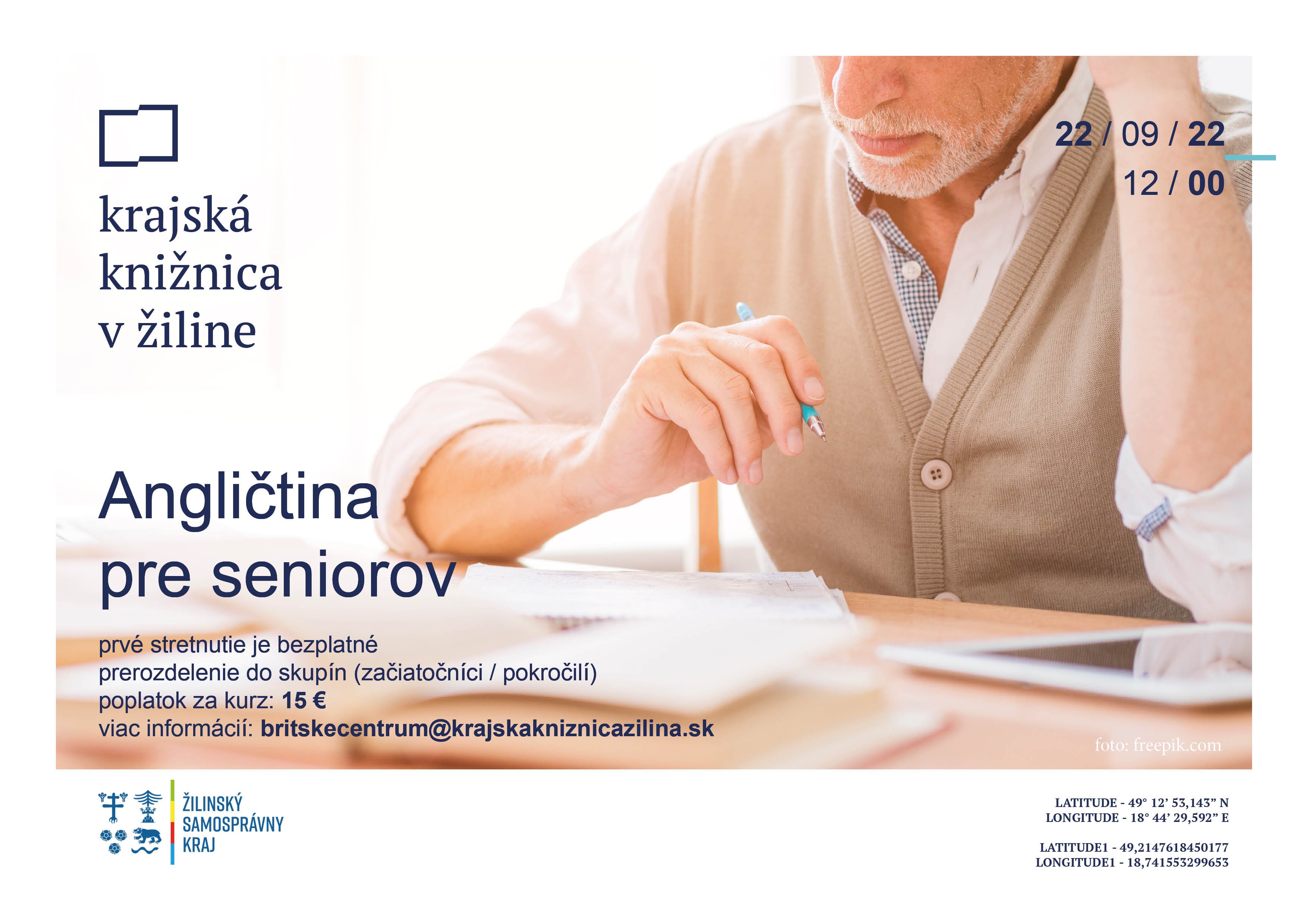 Angličtina pre seniorov | kamdomesta.sk