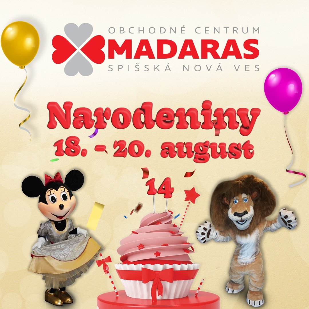 14. Narodeniny OC Madaras | kamdomesta.sk