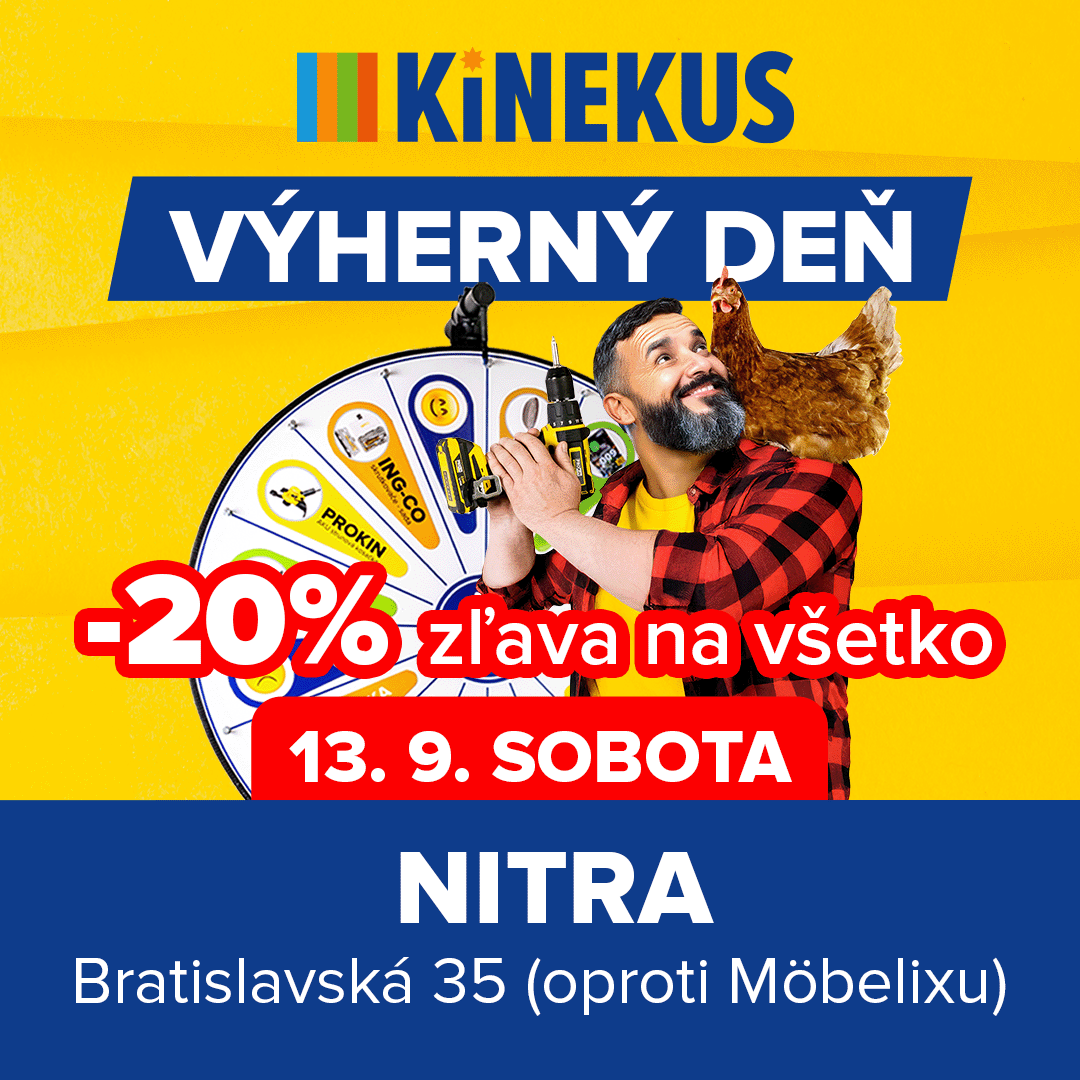 Výherný deň KINEKUS Nitra | kamdomesta.sk