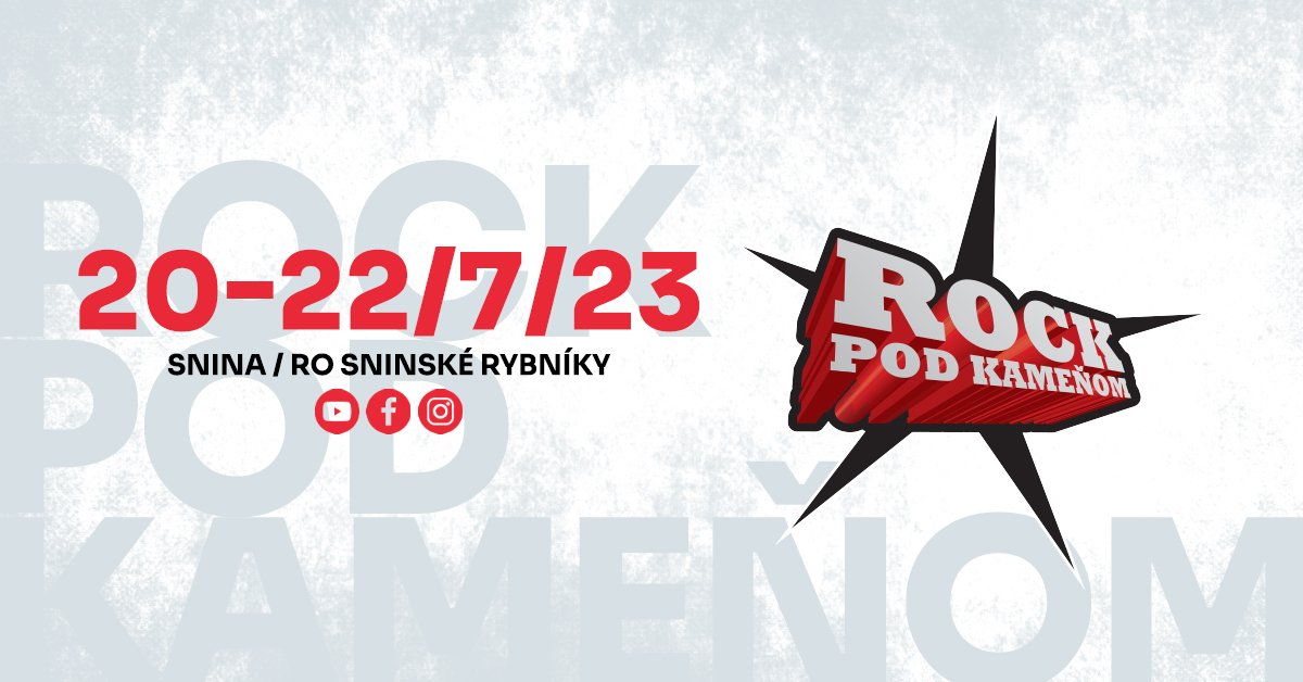 ROCK POD KAMEŇOM 2023 | kamdomesta.sk