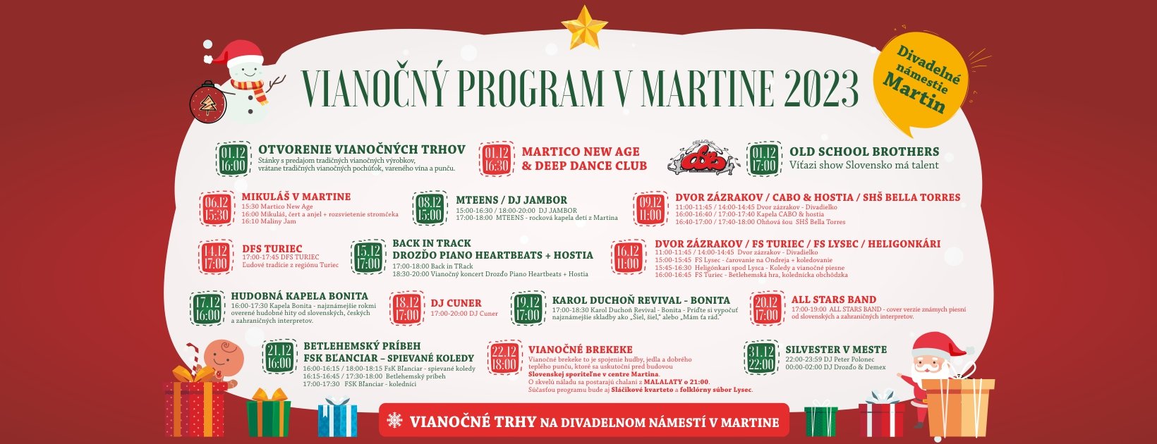 Vianočný program v Martine 202 | kamdomesta.sk