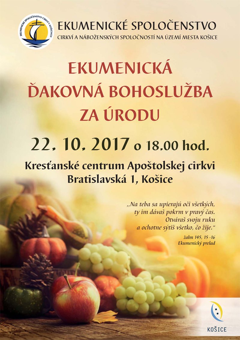 EKUMENICKÁ ĎAKOVNÁ BOHOSLUŽBA… | kamdomesta.sk