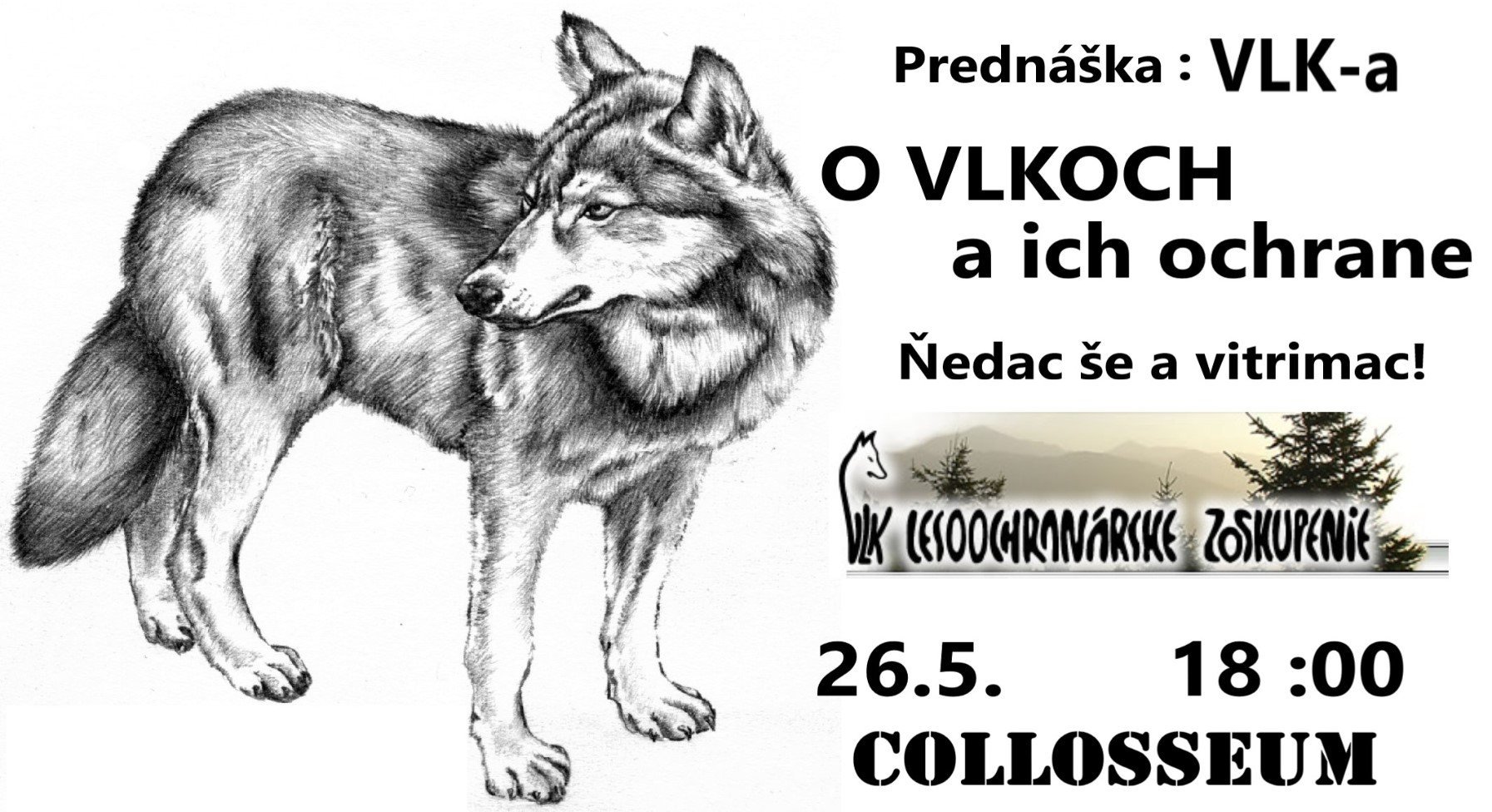 Prednáška VLK-a : O vlkoch a… | kamdomesta.sk
