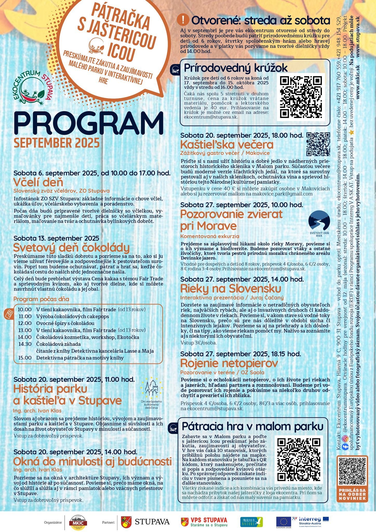 September v ekocentre Stupava | kamdomesta.sk