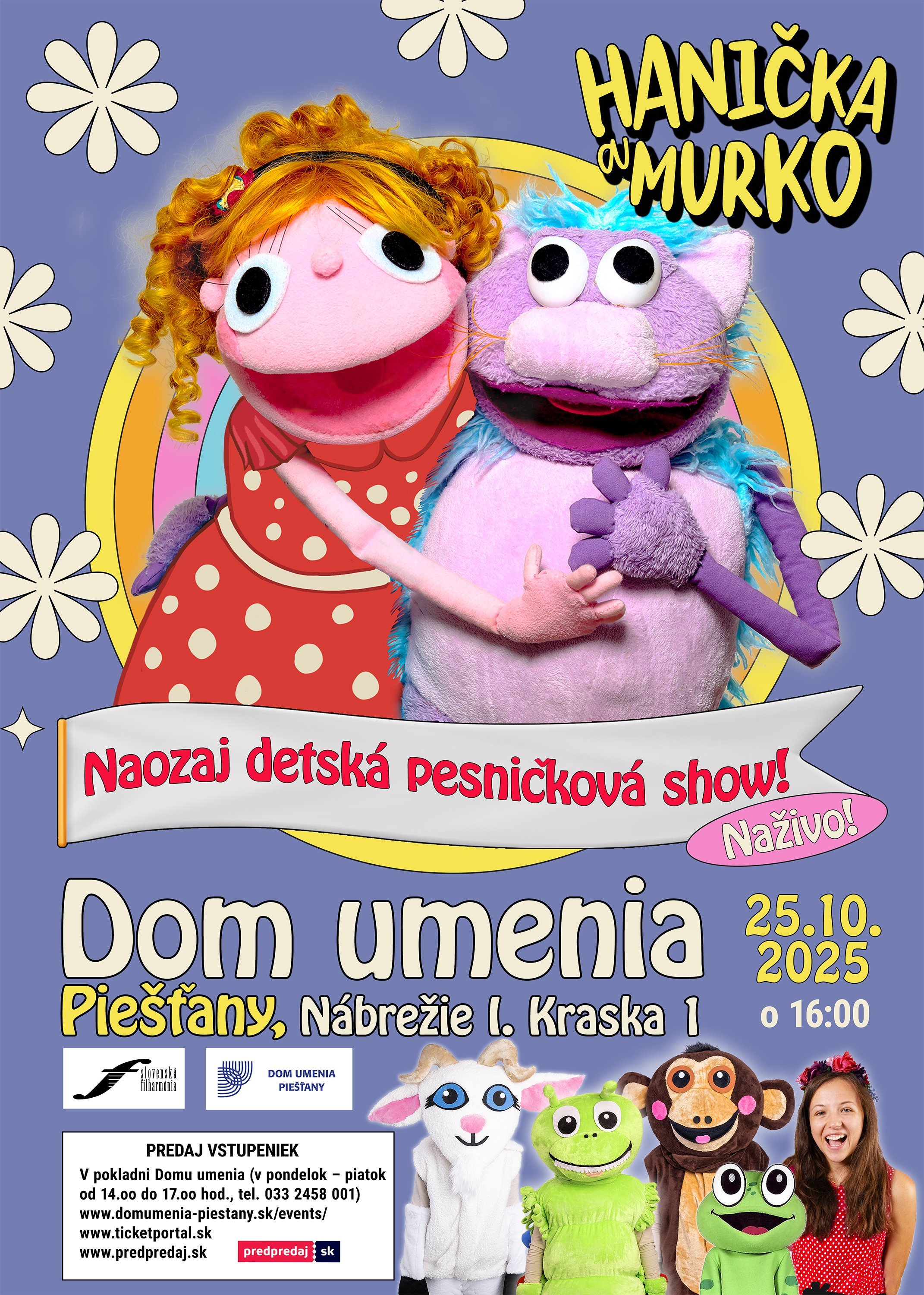 Hanička a Murko - Koncertné… | kamdomesta.sk